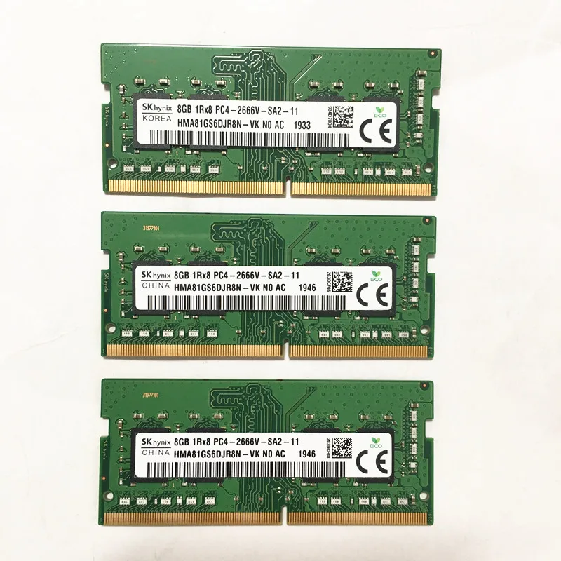 SK hynix DDR4 8GB 2666MHz SO-DIMM 8GB 1Rx8 PC4-2666V-SA2-11 ...