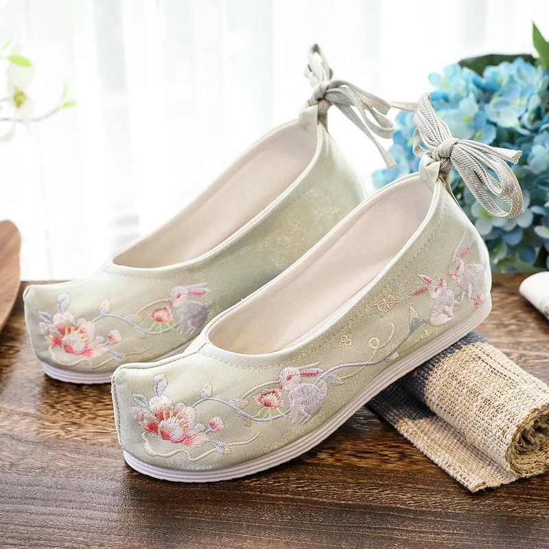 Pointed-Toe-Ancient-Women-Hidden-Heels-Wedge-Shoes-Chinese-Traditional ...