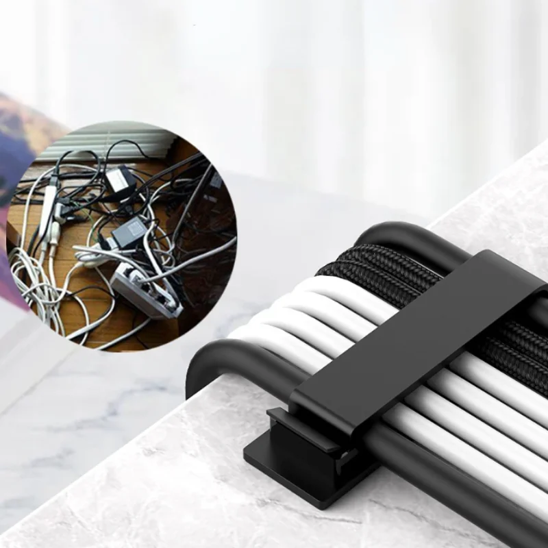 Cable Organizer Cord Management Wire Holder Flexible USB Cable Winder ...