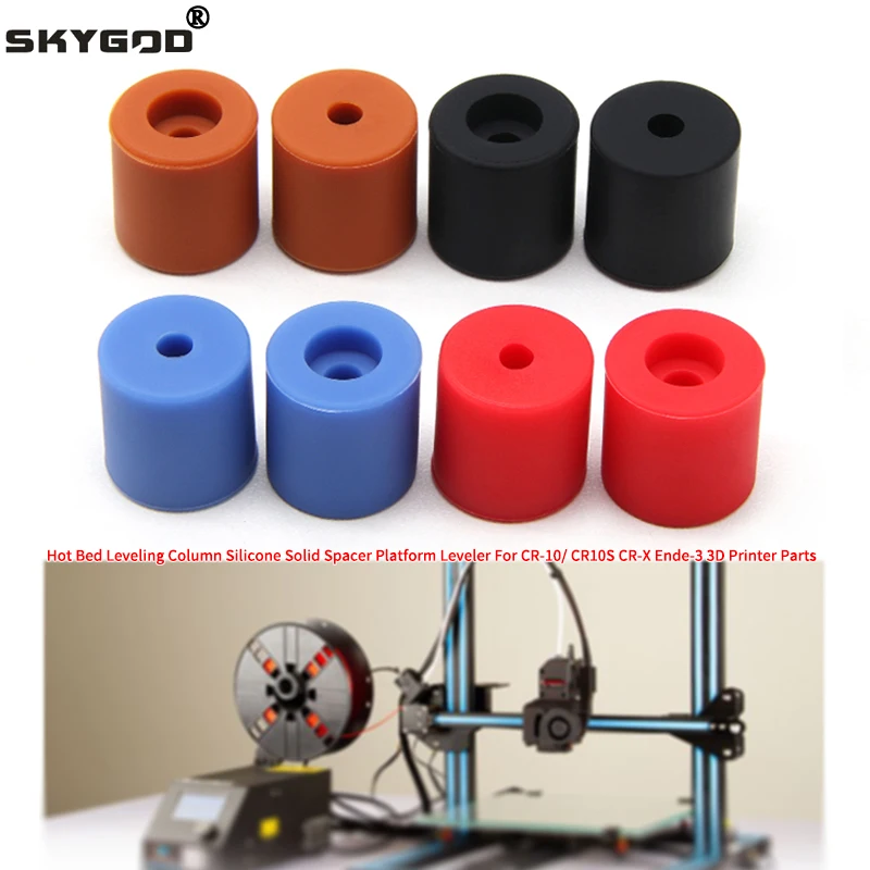 4PCS/set Hot Bed Leveling Column Silicone Solid Spacer Platform Leveler ...