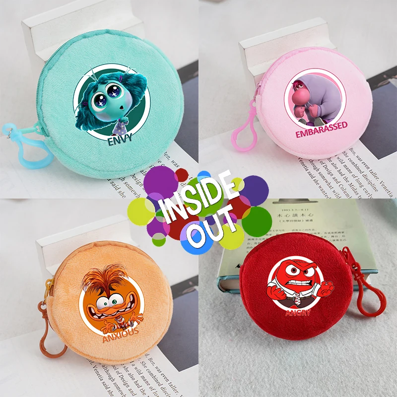 Disney-Inside-Out-Plush-Coin-Purses-Anime-Color-Round-Wallets-Portable ...