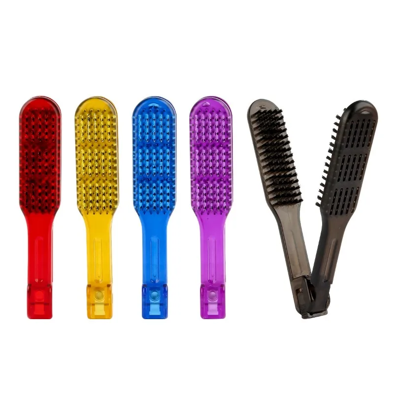 New Pro Hairdressing Straightener Nylon Hair Straightening Clip Double ...
