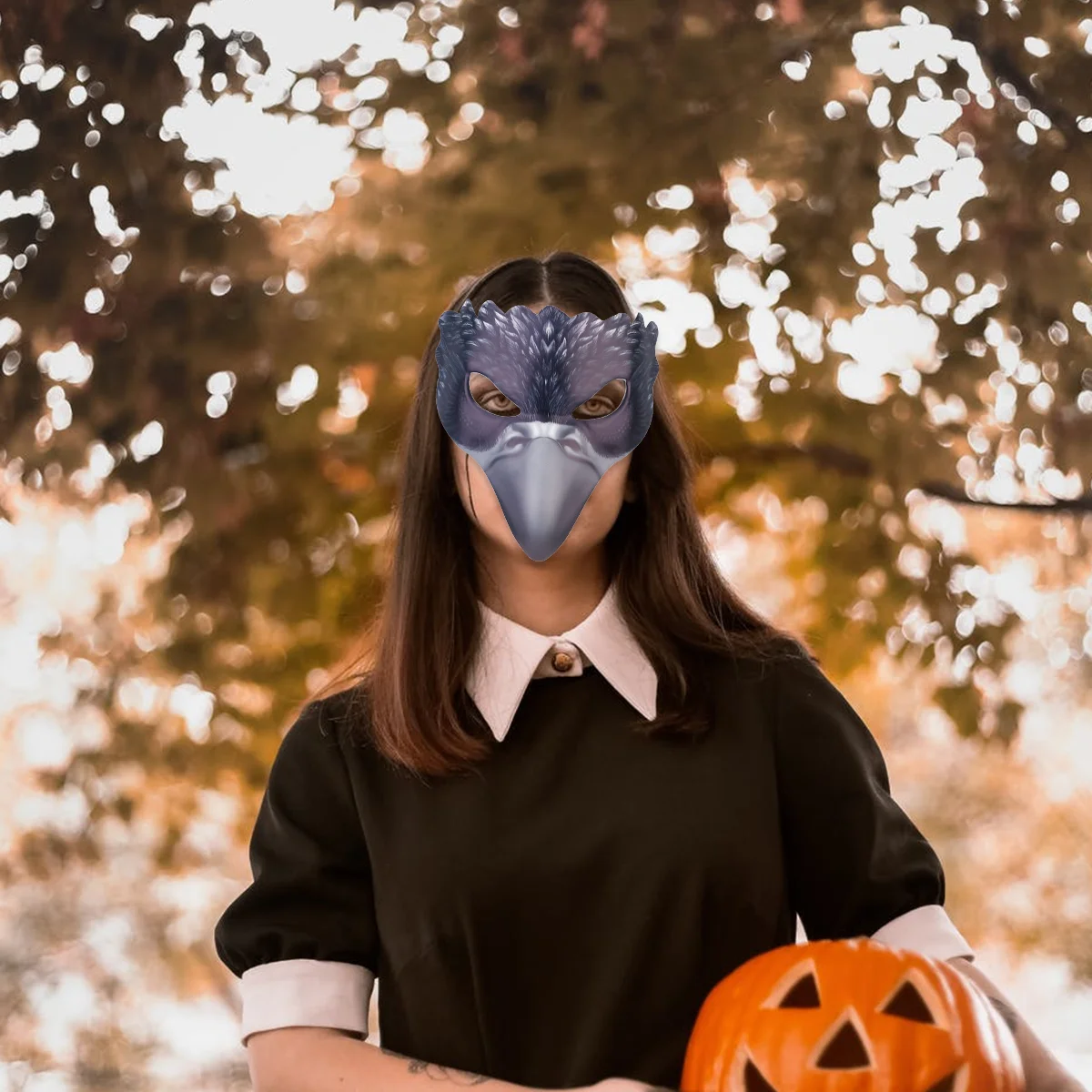 Crow-Mask-Beak-Masquerade-Masks-Spider-Costume-for-Kids-Halloween ...