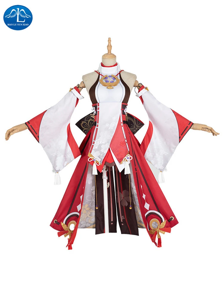 In Stock Genshin Impact Costume Yae Miko Guuji Yae Cosplay Costume ...