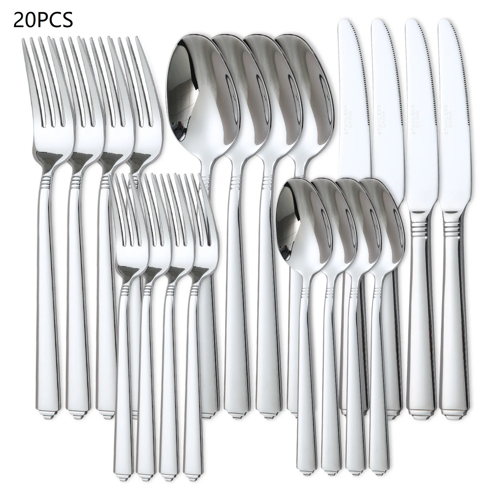 20pcs-stainless-steel-tableware-set-Silverware-Set-modern-design ...