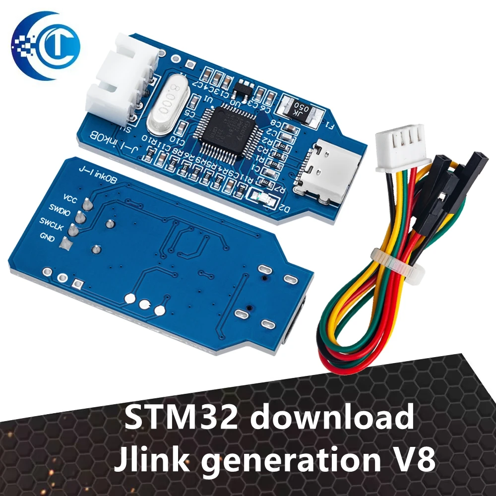 Compatible-For-j-link-OB-ARM-simulation-debugger-SWD-programmer-STM32-download-Jlink-generation ...