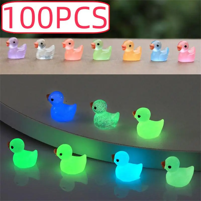 100PCS-Luminous-Mini-Ducks-Moss-Microlandscape-Miniature-Duck-Figurines ...