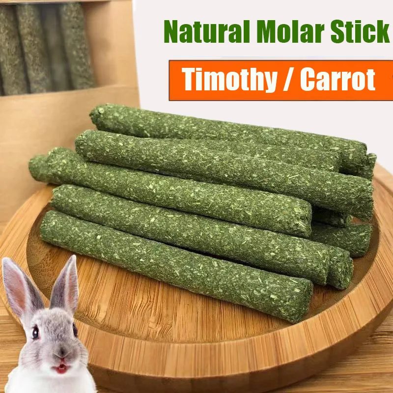 Carrot Timothy Hay Molar Sticks for Rabbits Guinea Pig Hamsters ...