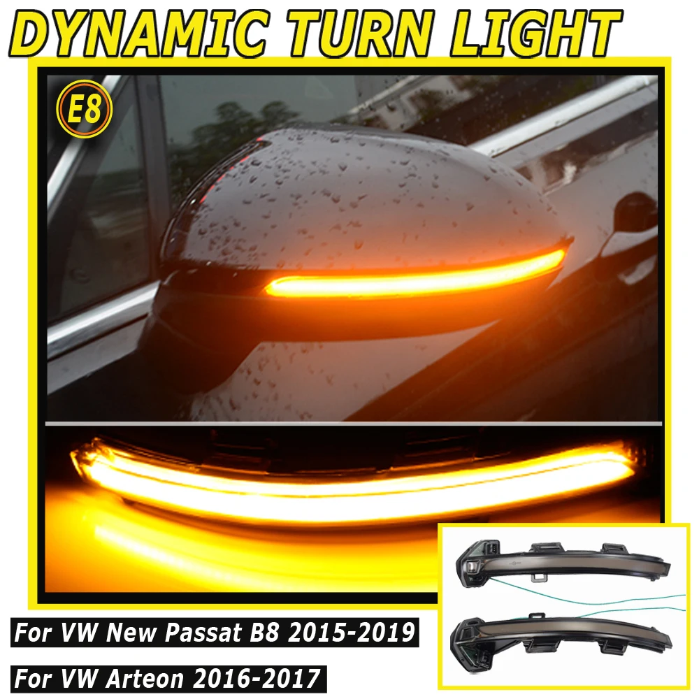 For VW Passat B8 Arteon 2015 2016 2017 2018 2019 Dynamic LED Turn ...