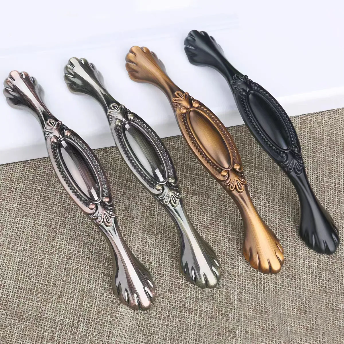 128mm-vintage-silver-furniture-hardware-handles-antique-silver-kitchen ...