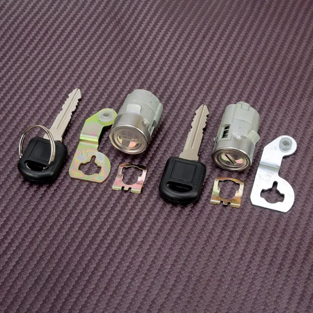 15298924-Car-Front-Left-Right-Door-Lock-Cylinder-Set-With-2-Keys-Fit ...