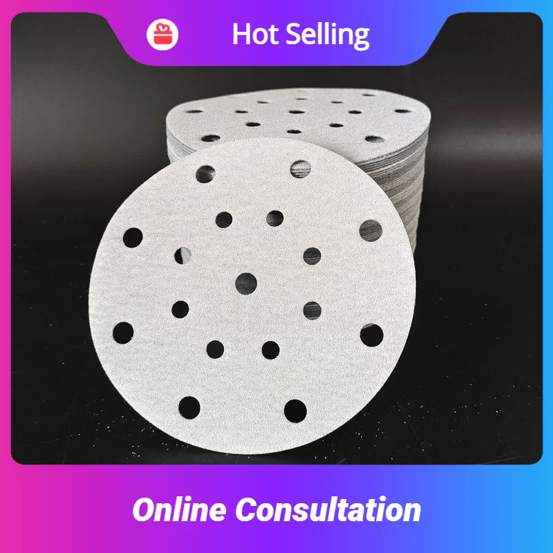 6-Inch-17-Holes-Orbital-Sander-Polishing-Sandpaper-150mm-Flocking ...