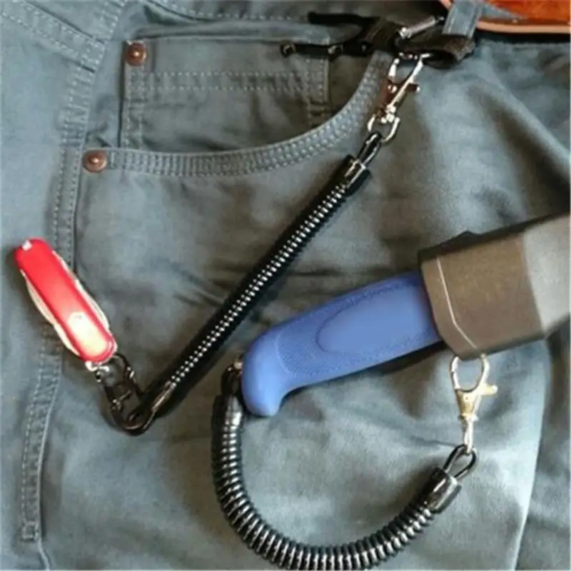 Car Keychain Anti-theft Cable Security Keyring Key Chain Metal Buckle ...