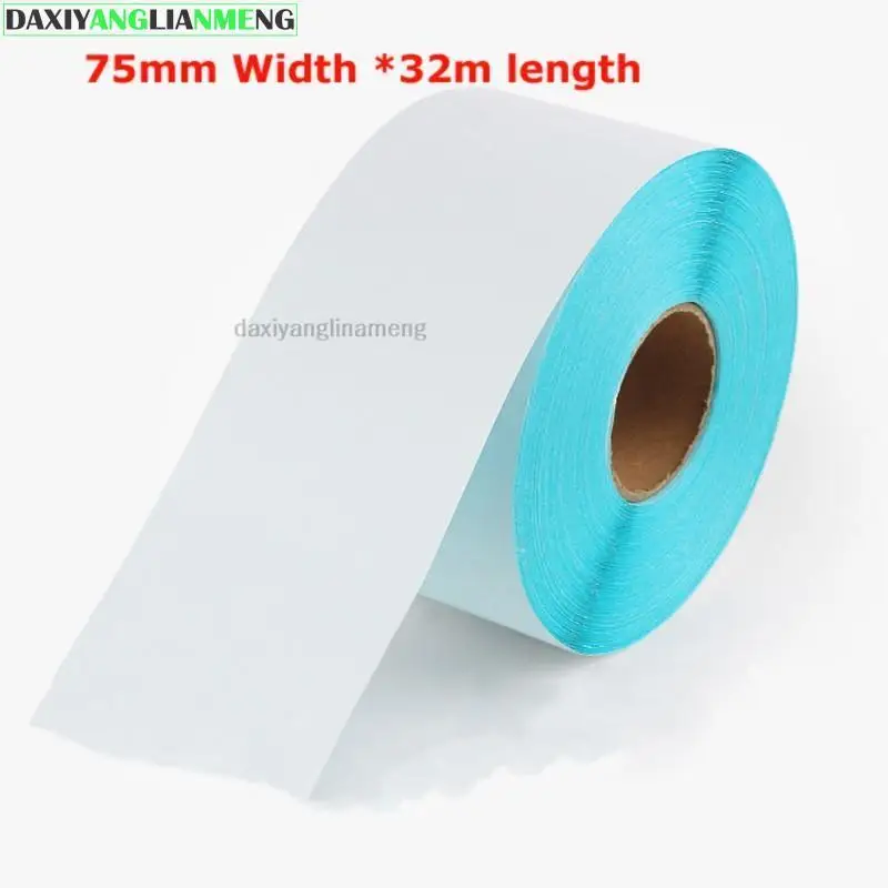 2pcs-Continuous-Sticker-75mm-X-32m-Roll-Width-78mmx-80mm-Diameter ...