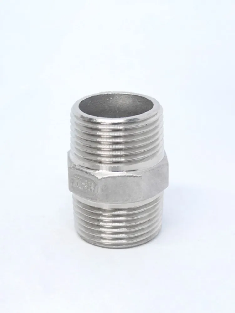 1/8 1/4 3/8 1/2 3/4 1" Male Hex Nipple Union 304 Stainless Pipe Fitting ...