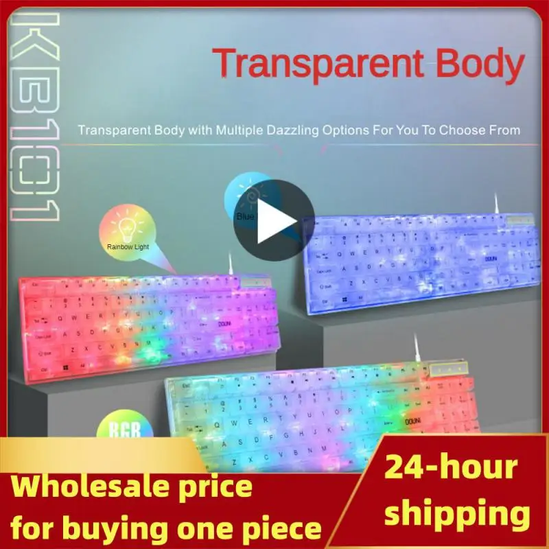 Fashionable-Backlit-Colorful-Light-Keyboard-Game-Mechanical-Touch ...