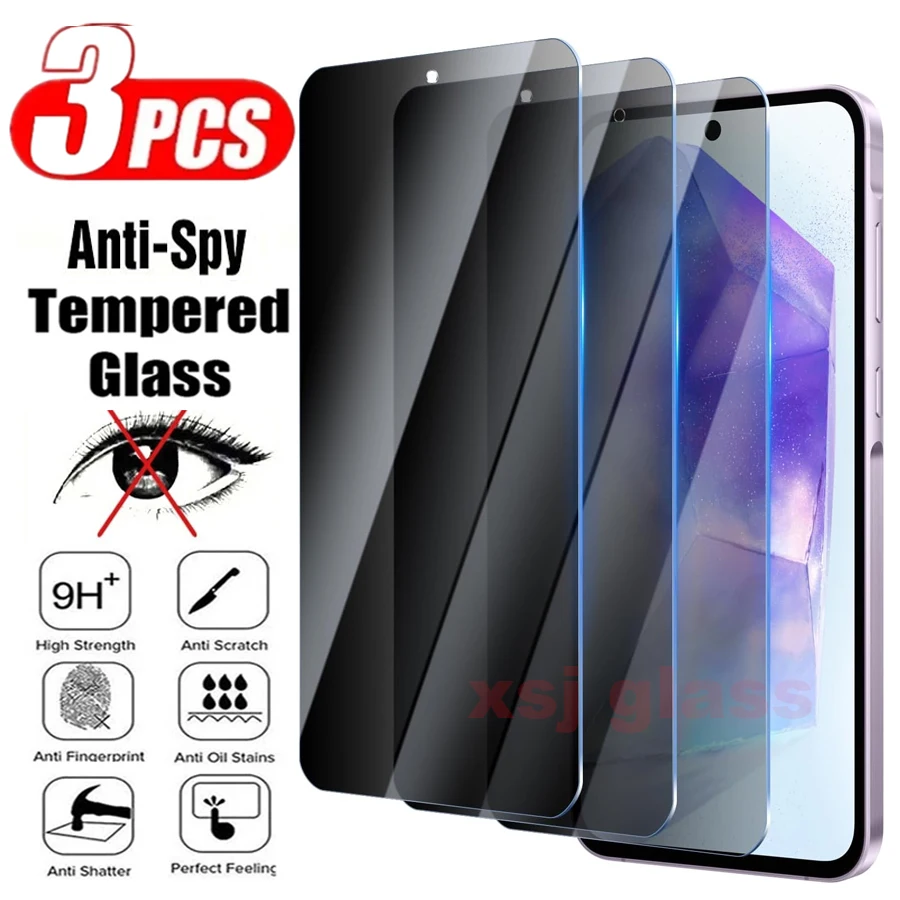 9H-Anti-Spy-Tempered-Glass-Film-For-Samsung-Galaxy-A55-A35-5G-3Pcs ...