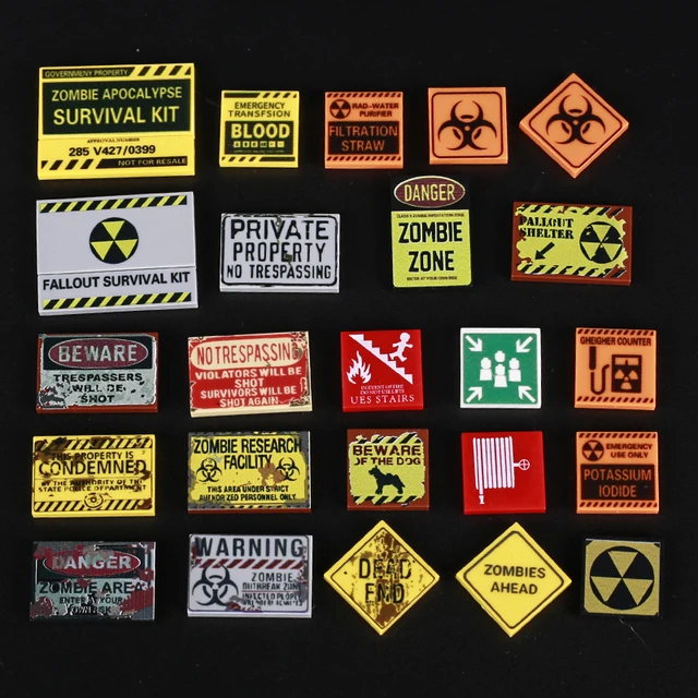 Zombie Survival Kit Labels