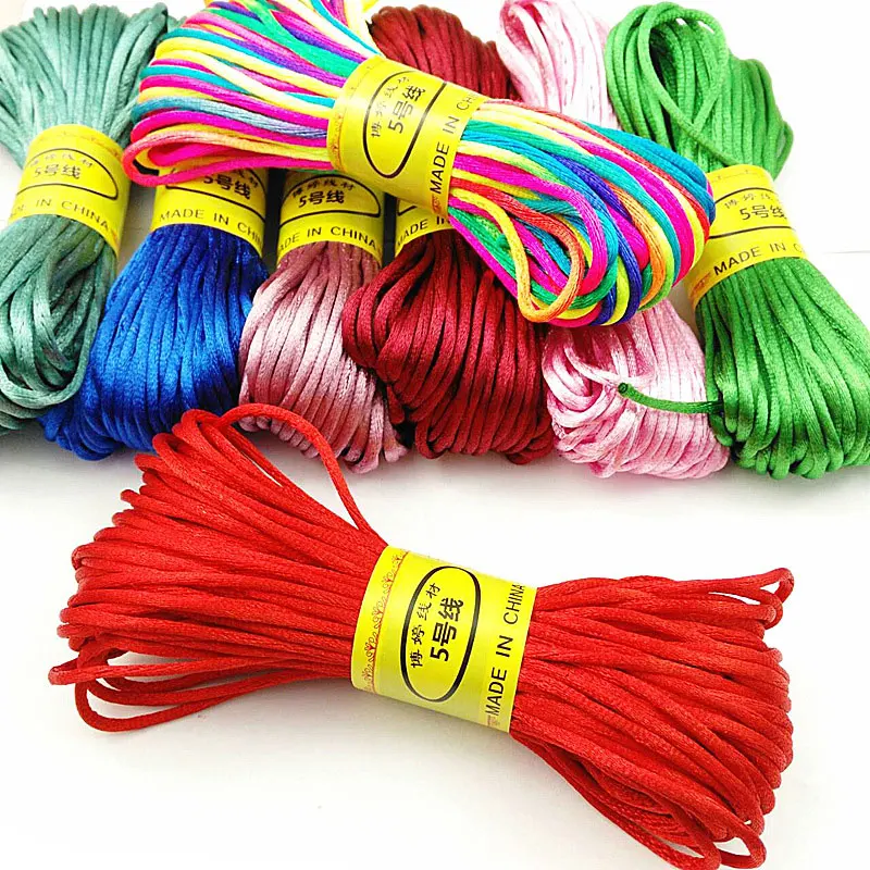 20Meters-2-5MM-Satin-Nylon-Cord-Thread-Soft-Satin-Chinese-Knot-Macrame ...