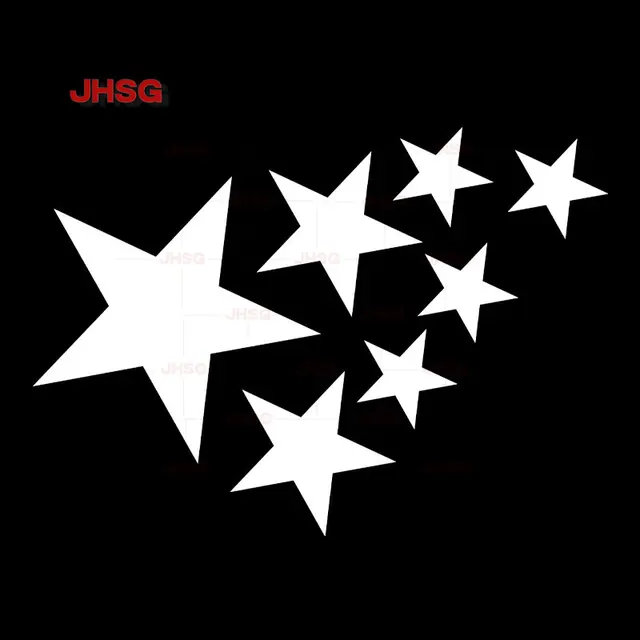 JHSG pegatinas y calcomanías para coche, paquete de estrellas para ...
