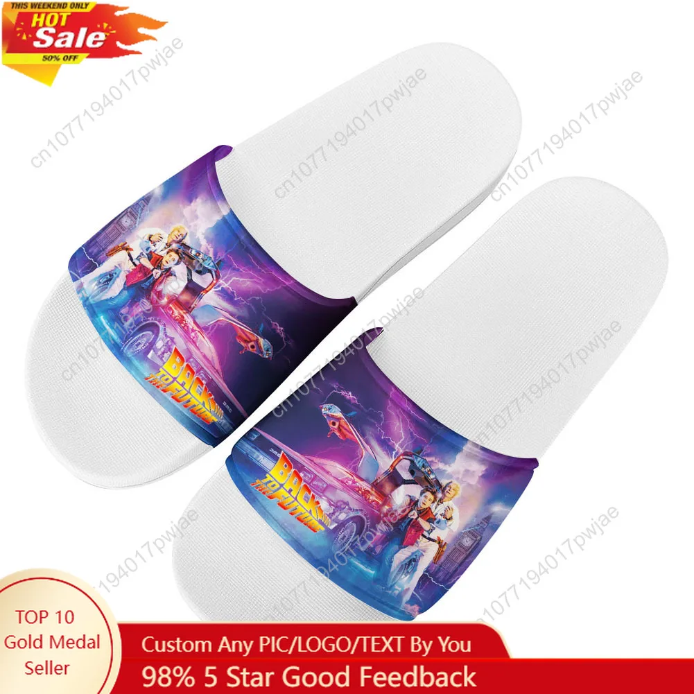 Back to The Futures Science Fiction Movies Slippers Mens Womens Summer ...