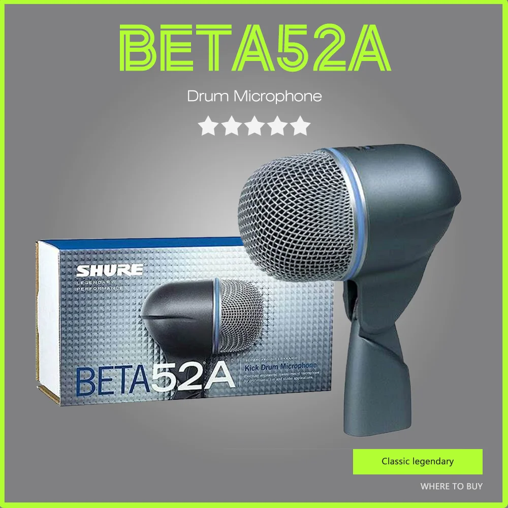 Shure BETA52A Kick Drum Microphone – Outdoor Gear & Equipment | The Mountain Exp