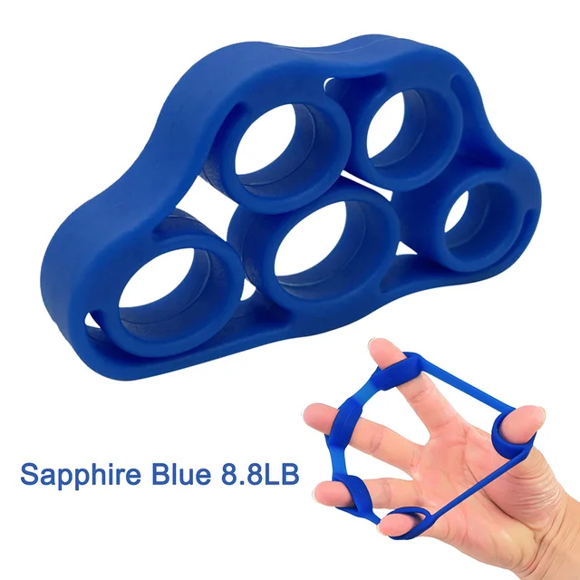3 1PCS Silicone Finger Gripper Strengthener Trainer Elastic Hand Grip ...