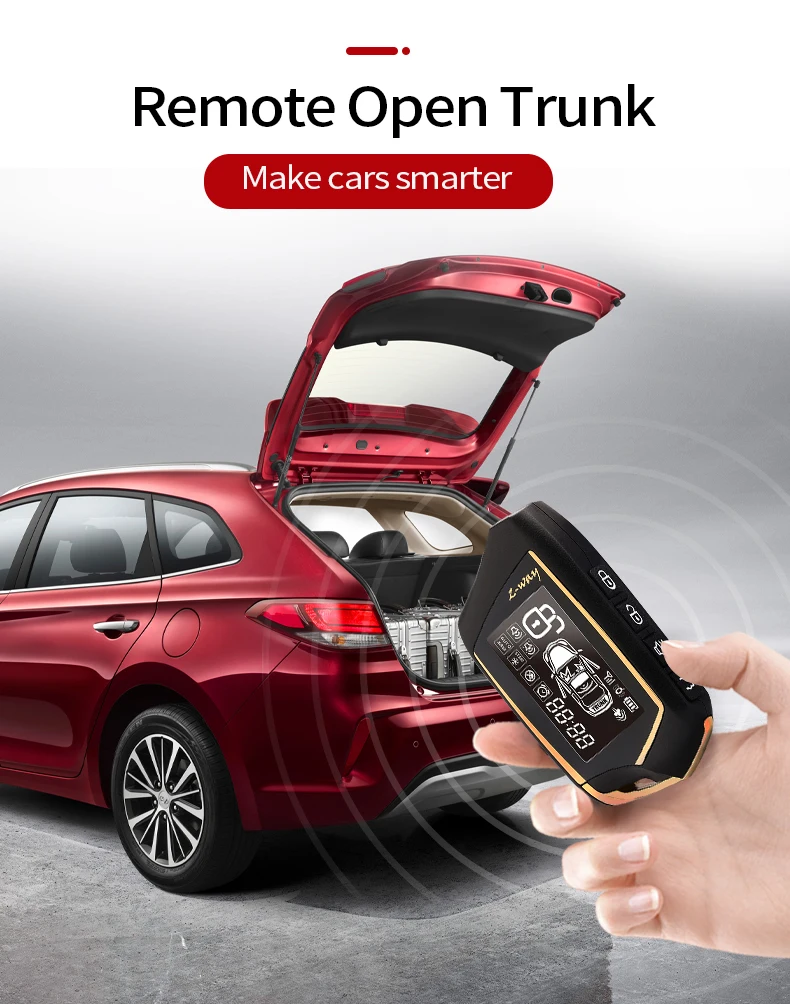 SPY 2 Way Car Alarm System Automatic Remote Start Anti-theft Car Alarm ...