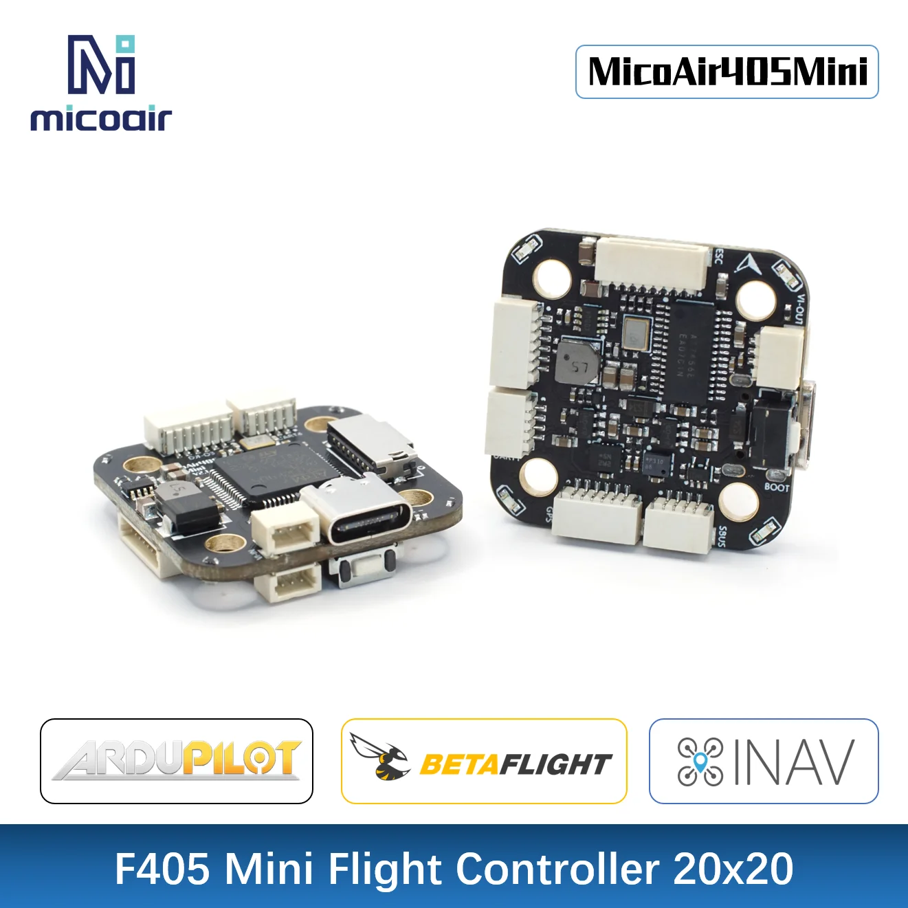 MicoAir405Mini-20x20-Stack-Flight-Controller-Bluejay-30A-4in1-ESC-for ...