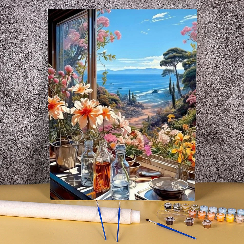 DIY-Painting-By-Numbers-For-Adults-Landscape-Acrylic-Paint-With-Numbers ...