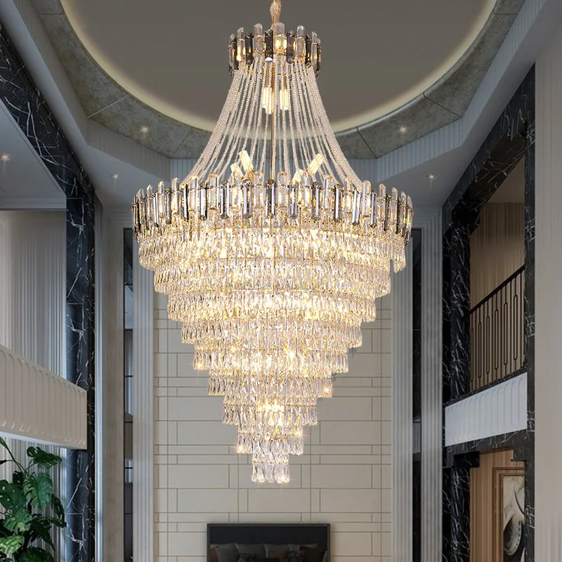 Modern-Luxury-LED-Duplex-Crystal-Chandelier-3-Color-Dimmaing-AC85-265V ...