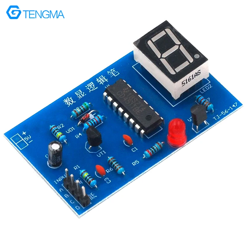 Digital-Display-LED-Logic-Pen-Digital-Electronic-Production-Kit-Circuit ...