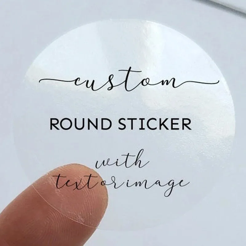 50pcs-Custom-Clear-Round-Sticker-Personalized-Circle-Label-Customized ...