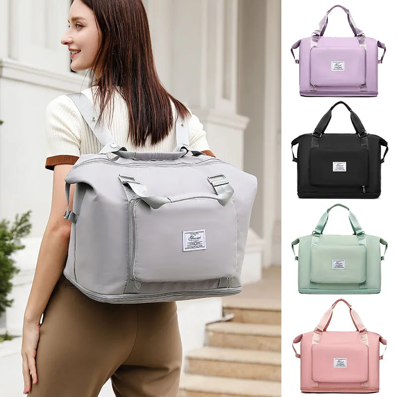 Women-Expandable-Luggage-Handbag-Travel-Backpack-Foldable-Crossbody ...