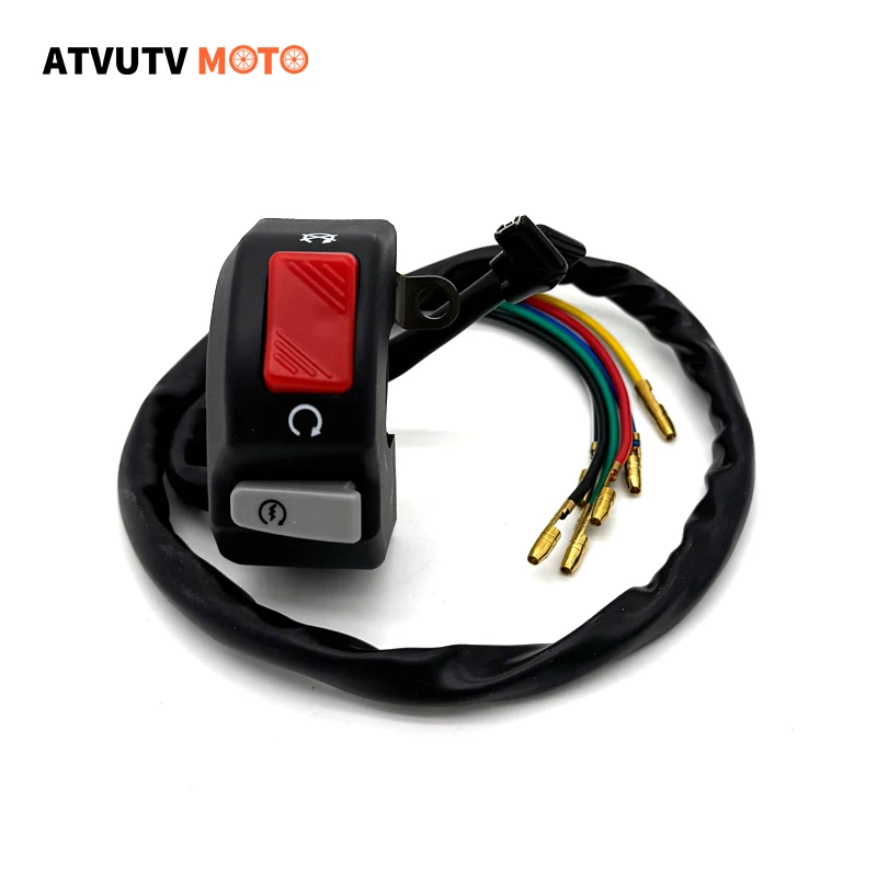 22mm Motorcycle Switches Handlebar Headlight Horn Start Switch ON OFF ...
