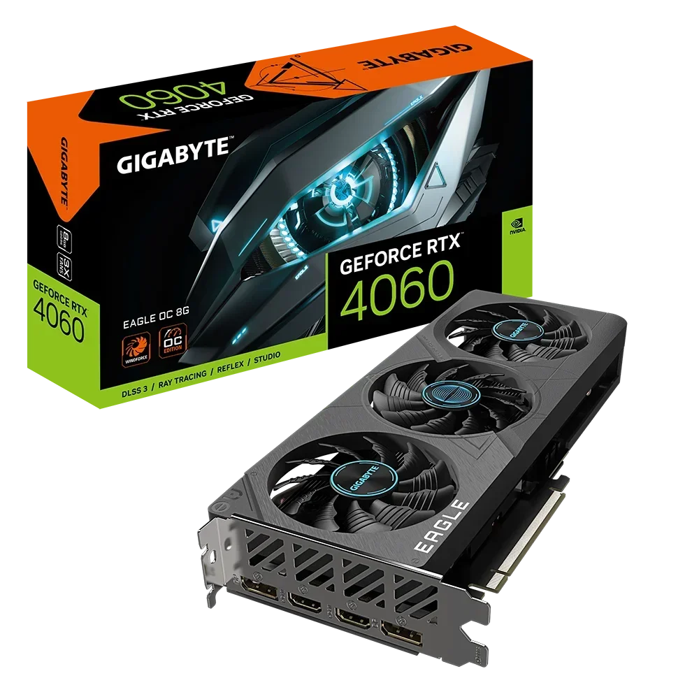 GIGA-BYTE RTX4060 EAGLE OC 8G For Gaming Desktop 4060 GPU Gaming ...