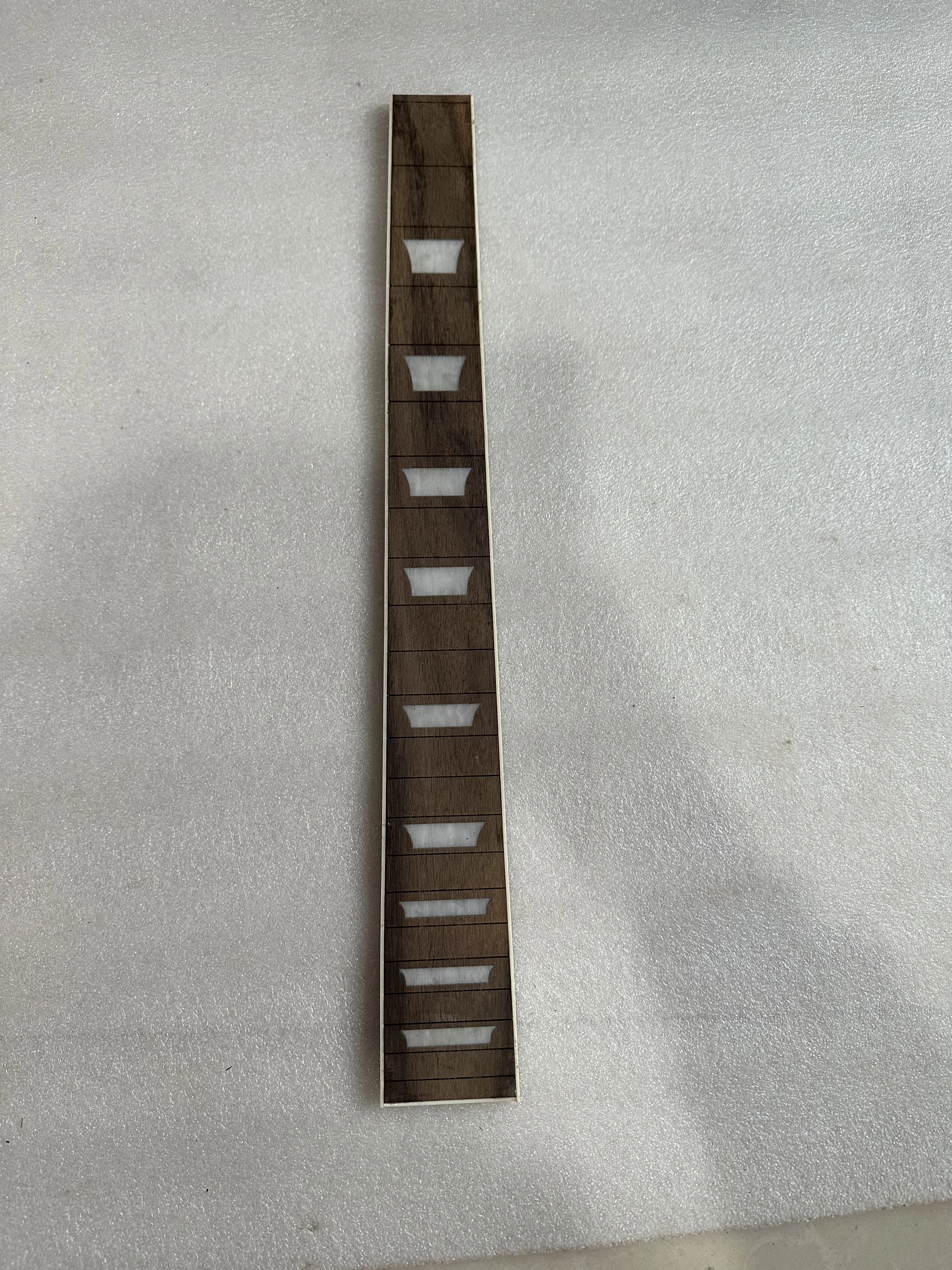 Rosewood Fretboard with White Acrylic Inlayed Guitar Fingerboard ...