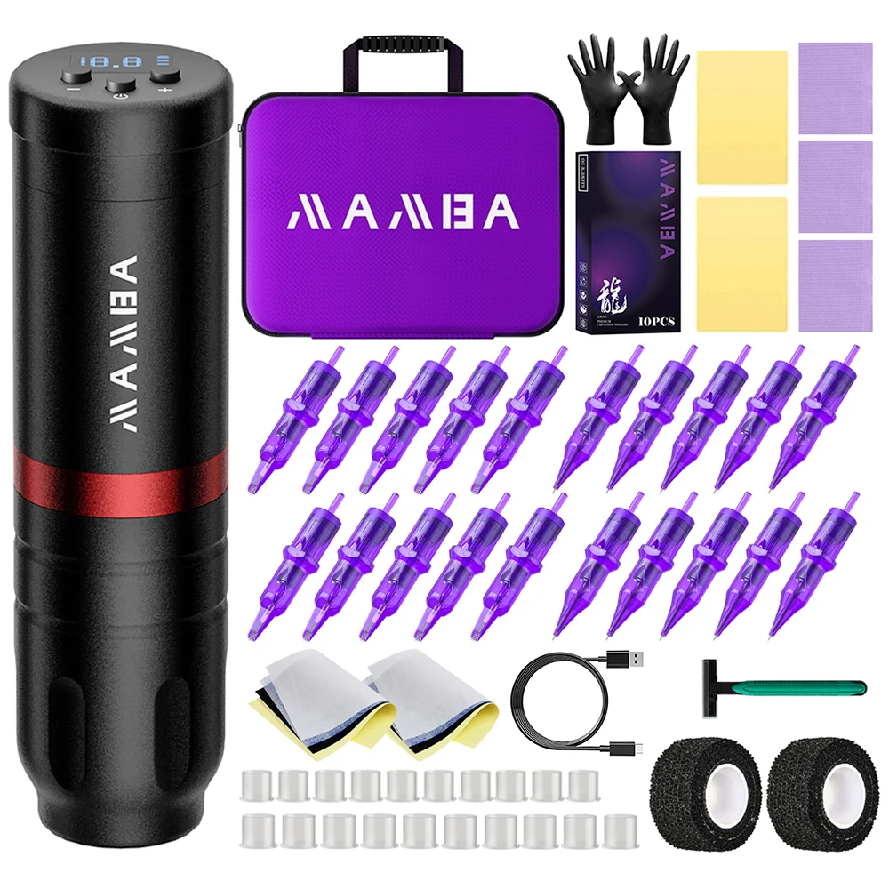 MAMBA-Complete-Wireless-Tattoo-Machine-Set-Permanent-Makeup-Machine ...
