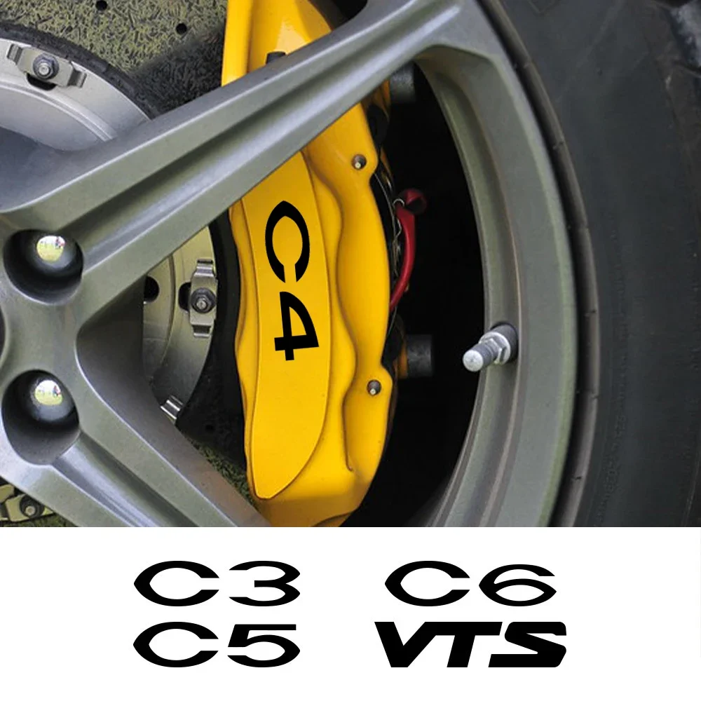 6Pcs-Car-Racing-Styling-Reflective-Sticker-Decor-Brake-Caliper-Decals ...