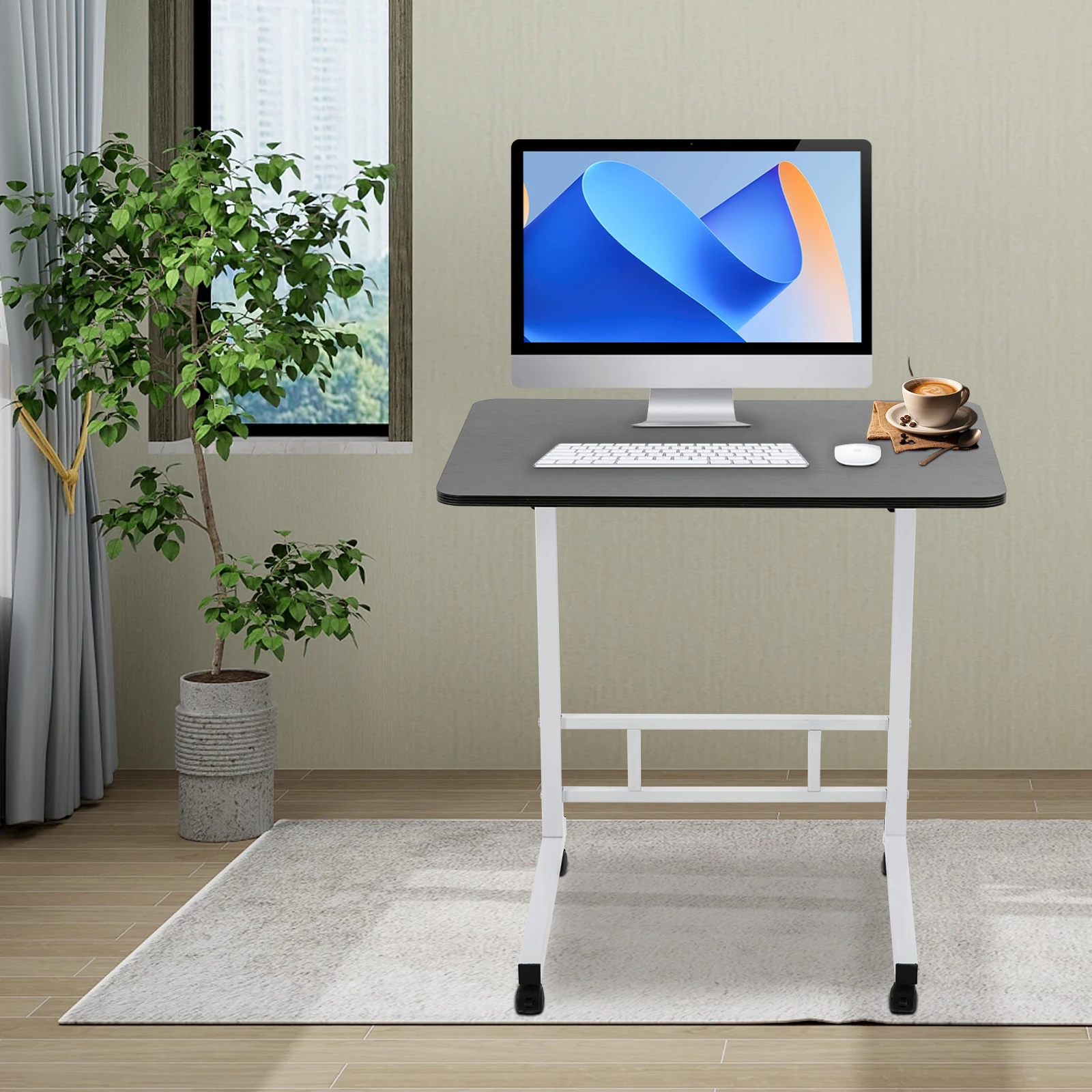 Large-Capacity-Elevating-Table-Neat-Space-Adjustable-Height-Desk-Laptop ...