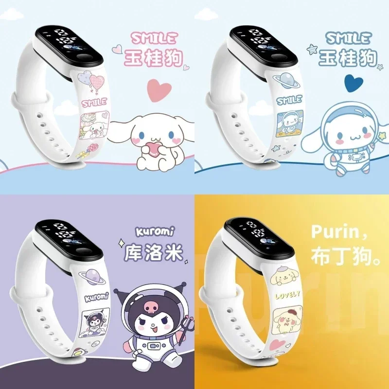 Reloj Kawaii Sanrio, relojes Kuromi, reloj electrónico Cinnamoroll ...
