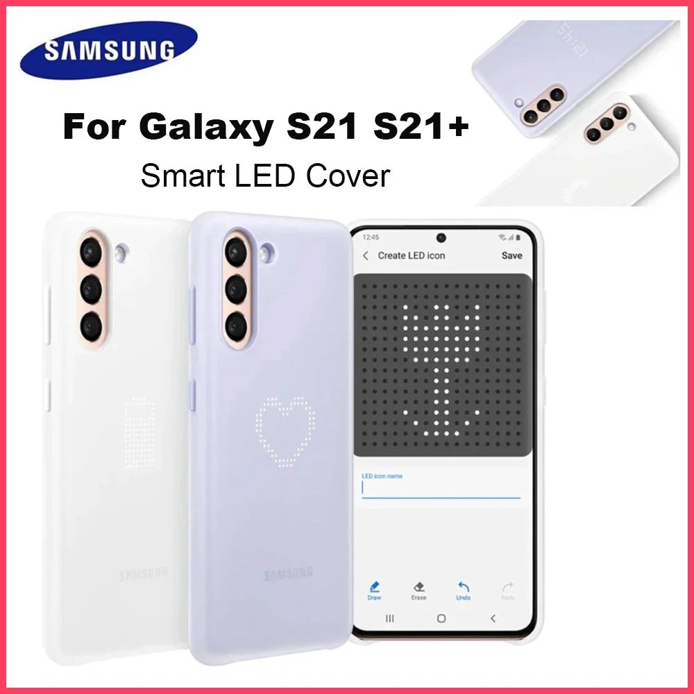 Original SAMSUNG Smart LED Cover For Samsung Galaxy S21+ S21 Plus ...