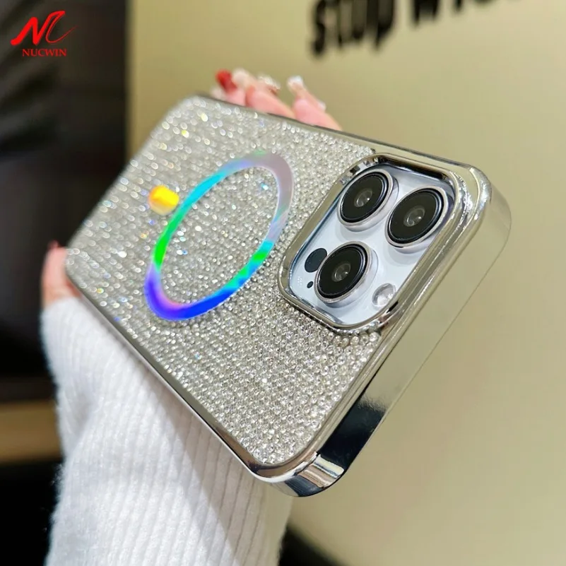 Luxury-Diamond-Magsafe-Case-for-iPhone-15-Pro-Max-15-Plus-Bling-Shinny ...