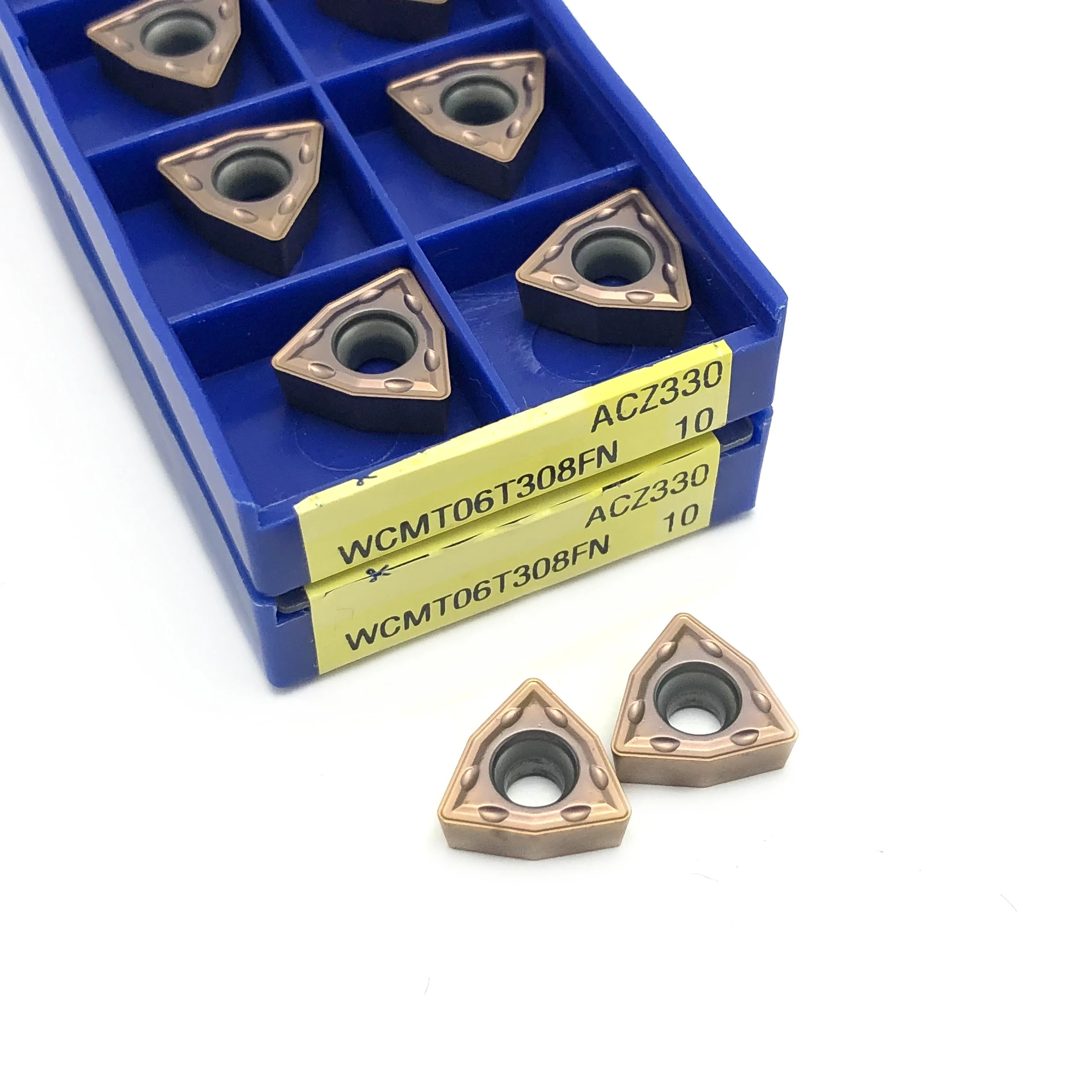 High quality WCMT050308 WCMT06T308 WCMT080412FN ACZ330 10pcs U Drill ...