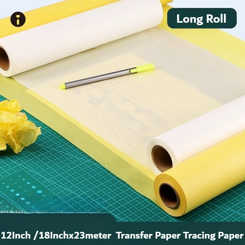 Transfer Paper Tracing Paper 12/18 Inch x 23 Meter Translucent on ...