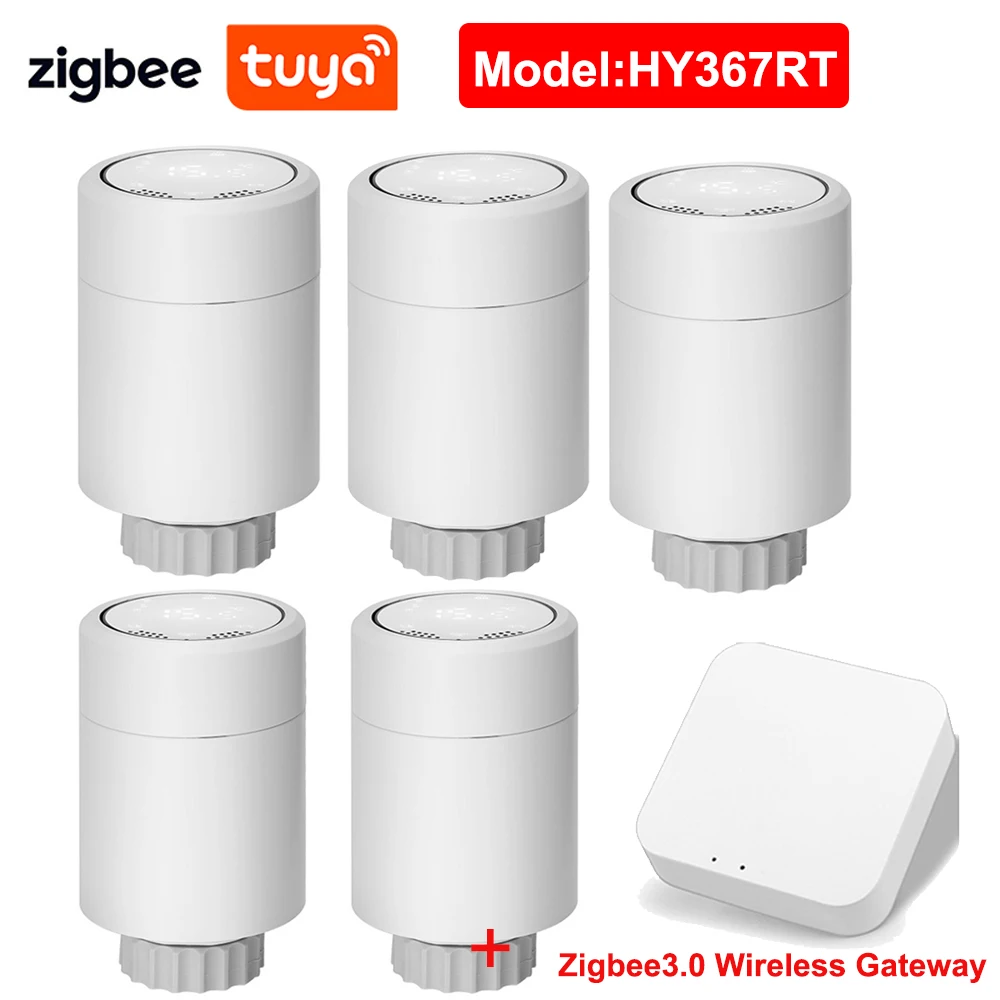 Tuya ZigBee 3.0 Smart Life TRV Thermostatic Radiator Actuator Programmable Thermostat Valve ...