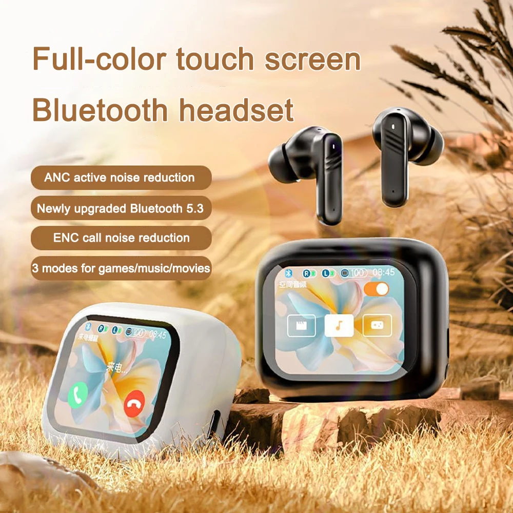 In-ear-Headphone-Touch-Screen-ANC-Wireless-Earphones-TWS-Noise ...