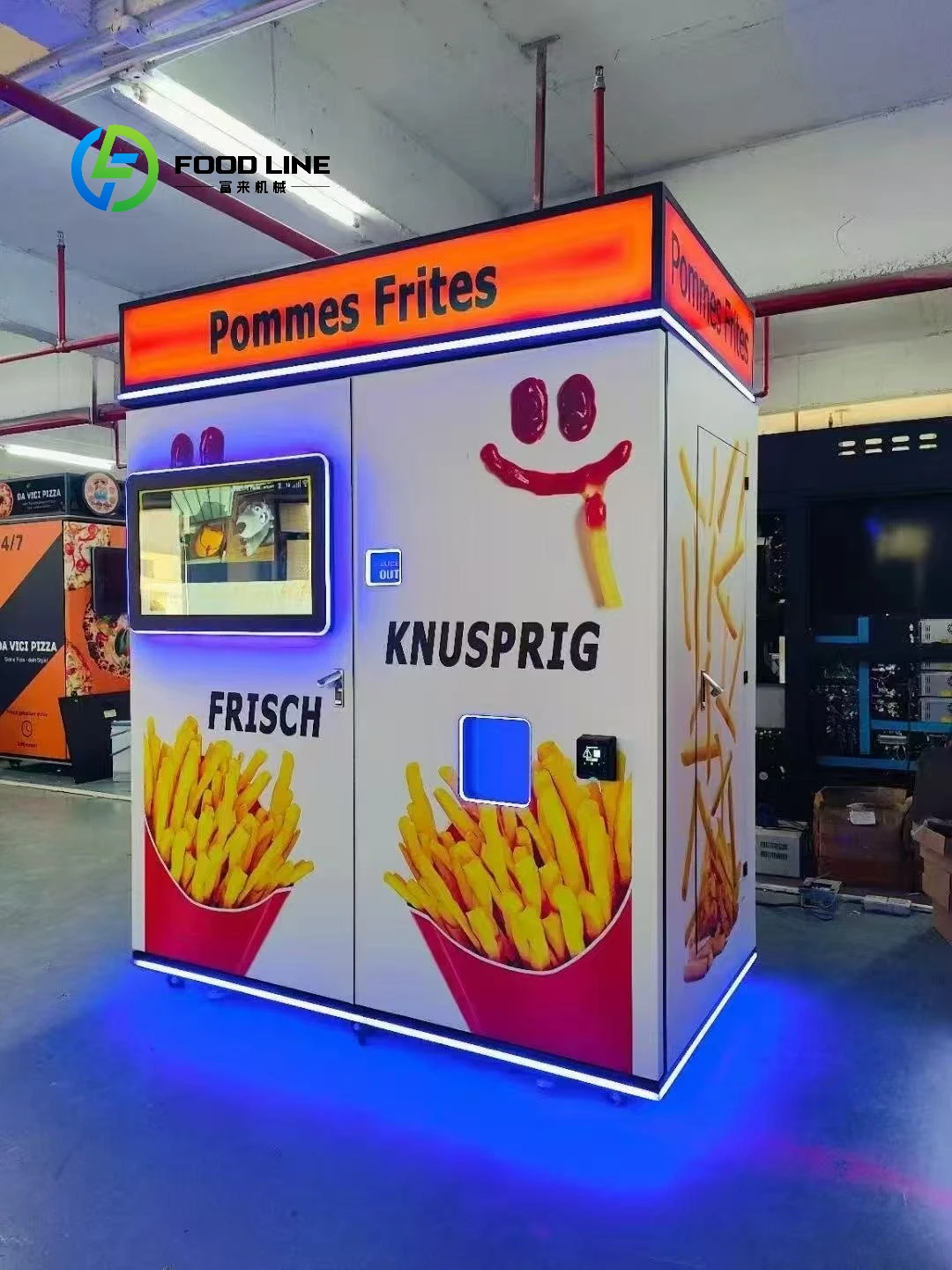 Automatic Price for Sale Fried Potatoes Chicken Fries Vending Machine ...