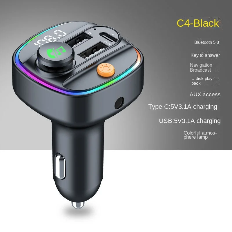 Bluetooth-5-3-FM-Transmitter-Handsfree-Car-AUX-Radio-Modulator-MP3 ...