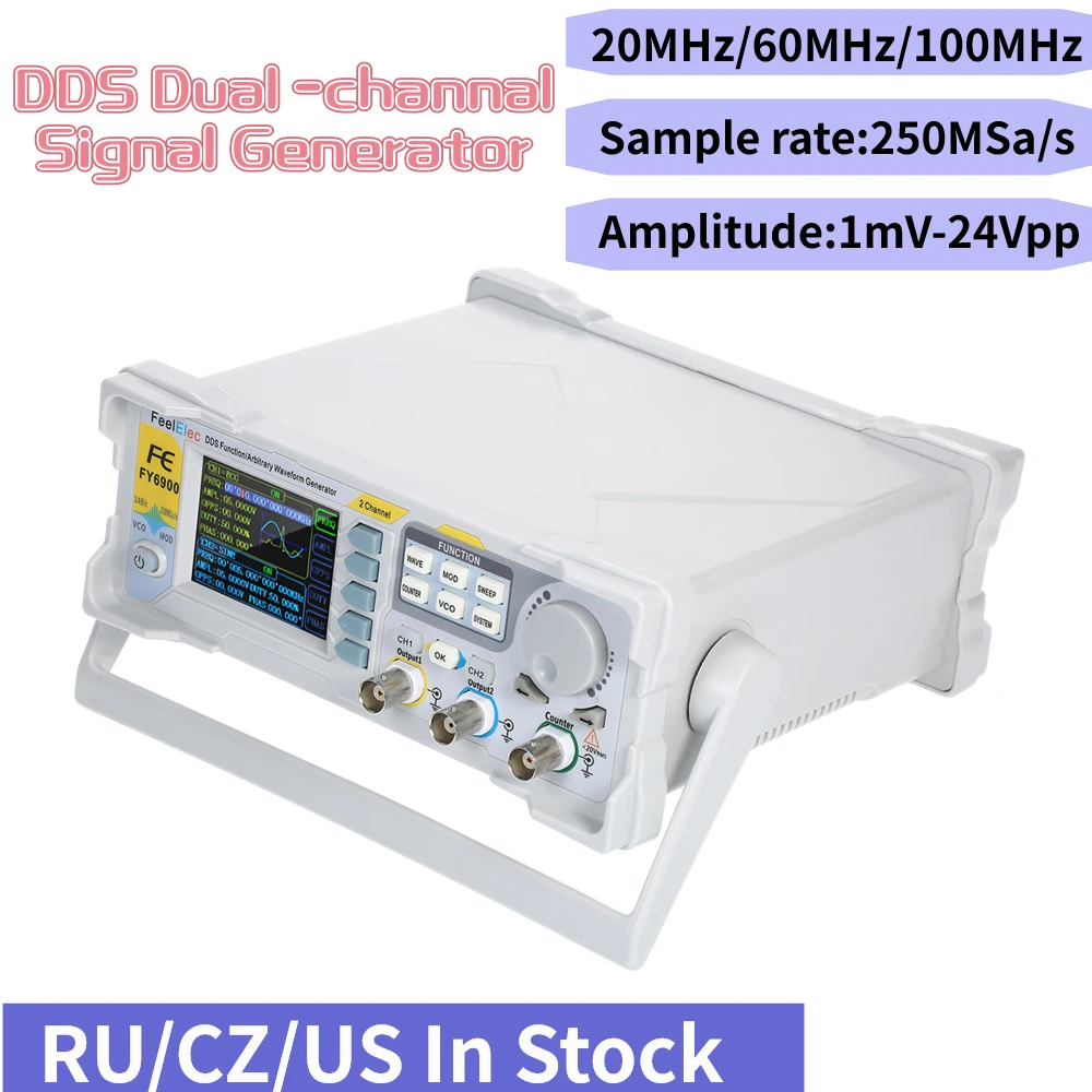 FY6900-60M-Signal-Generator-DDS-Dual-channel-Signal-Arbitrary-Waveform ...